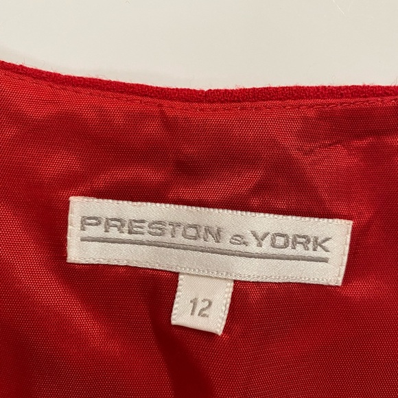 Preston & York | Jackets & Coats | Vintage Preston York Red 0 Wool Vest ...